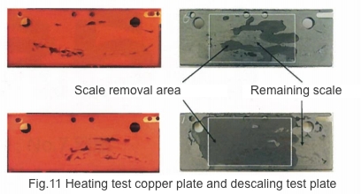 Evaluation of scale removing - Everloy Spray nozzle site